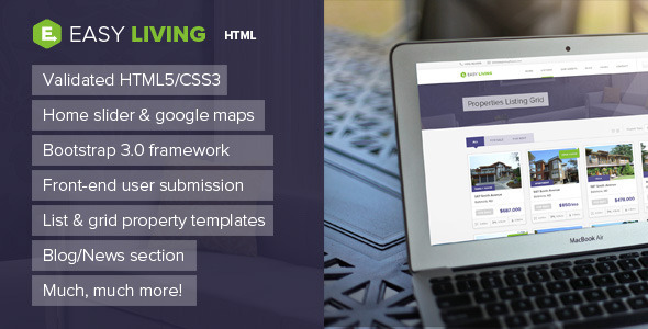 Easy Living - Real Estate HTML Template TForest FxTheme