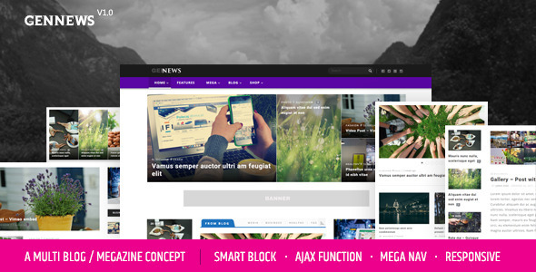 GENNEWS - Smart Ajax Filter Megazine WP Themes TFx FxTheme