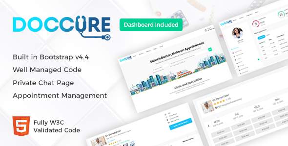 Doccure - Doctor Appointment Booking Bootstrap Template with Admin ...